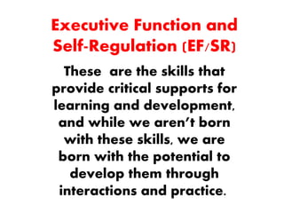Executive function and Self Regulation for Special Education Students ...
