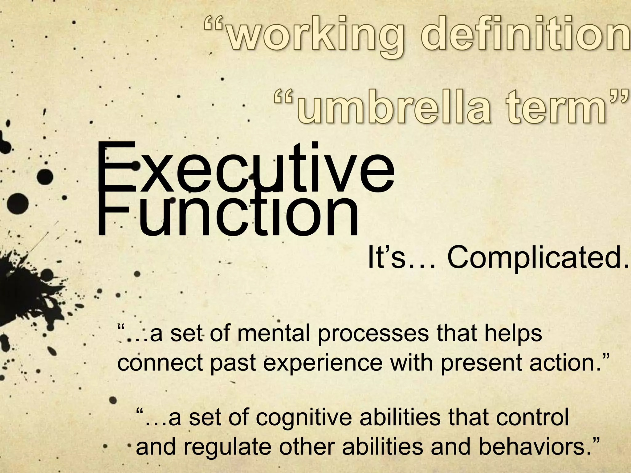 Executive function disorder | PPTX | Brain and Nervous System Disorders ...