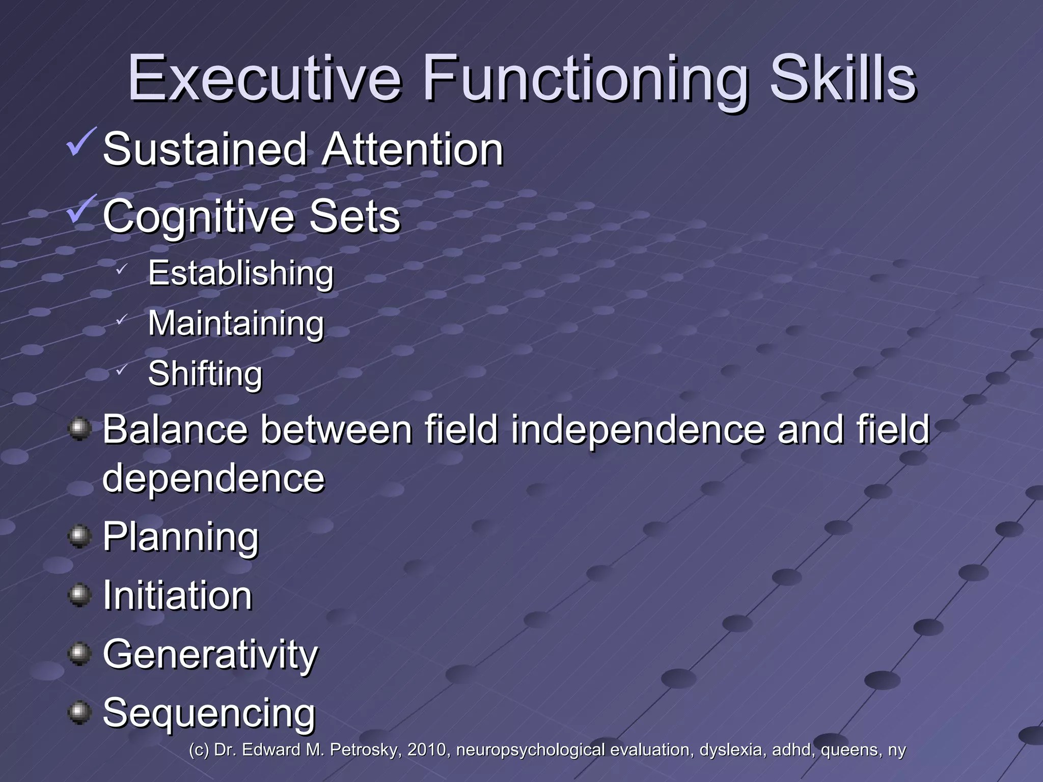 Executive Functioning In The Classroom | PPT