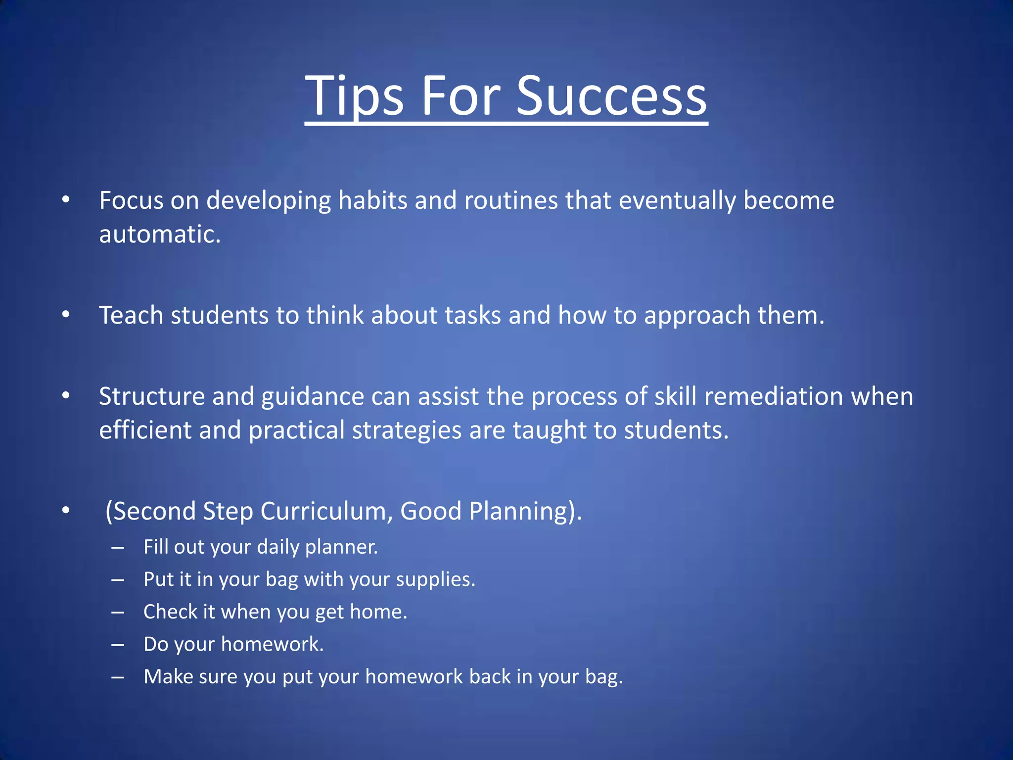 Executive functioning powerpoint | PPTX