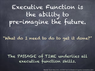Executive Function Presentation - MyLearningSpringboard.com