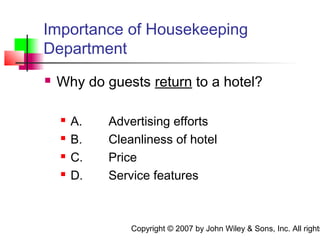 Executive housekeeping chapter 15 | PPT
