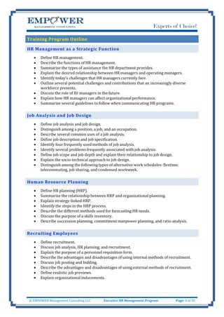 Executive HR Management | PDF