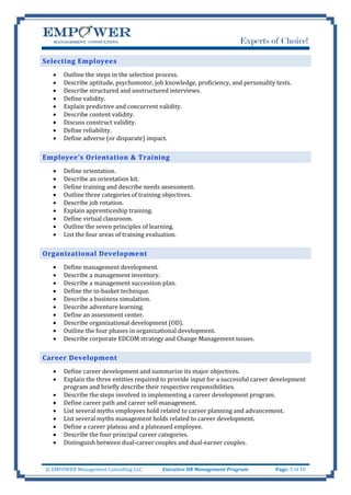 Executive HR Management | PDF