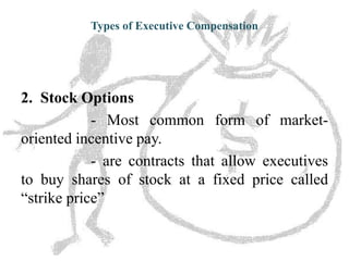 Executive incentivesf | PPT
