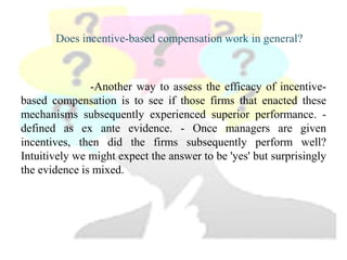 Executive incentivesf | PPT