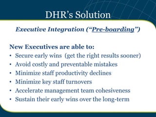 Before Onboarding: An Executive Integration Overview | PPT