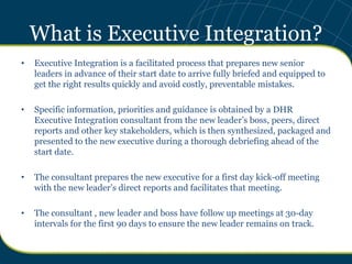 Before Onboarding: An Executive Integration Overview | PPT
