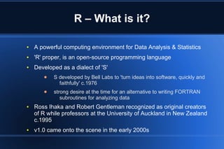 Executive Intro to R | PPT