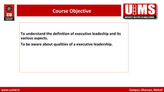Executive leadership | PPT