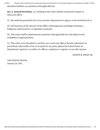 Executive order wh | PDF