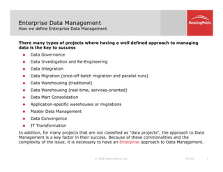 Executive Overview on EDM Strategy | PDF