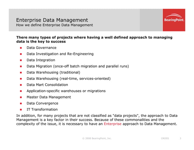 Executive Overview on EDM Strategy | PPT