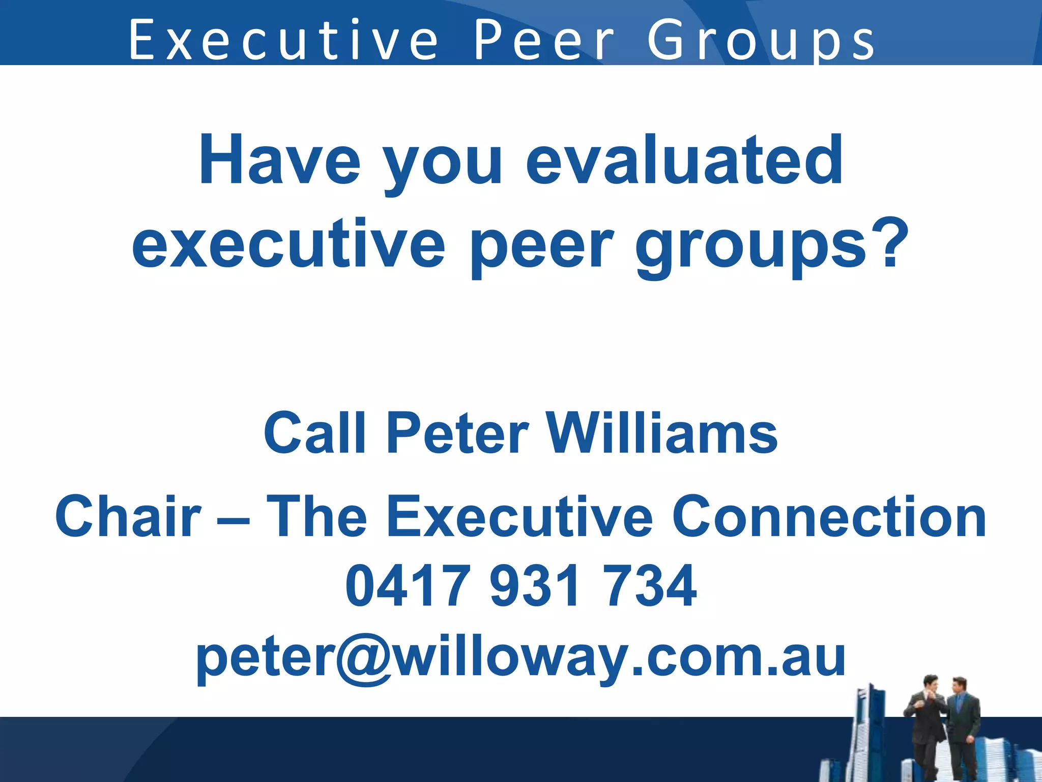 Executive Peer Groups | PPT