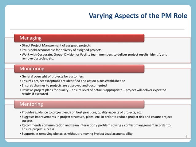 Project Management - Value Proposition | PPTX