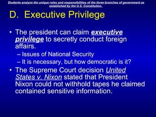Executive Powers Part 1 | PPT
