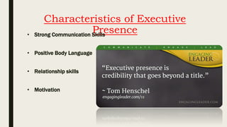 Executive presence | PPTX