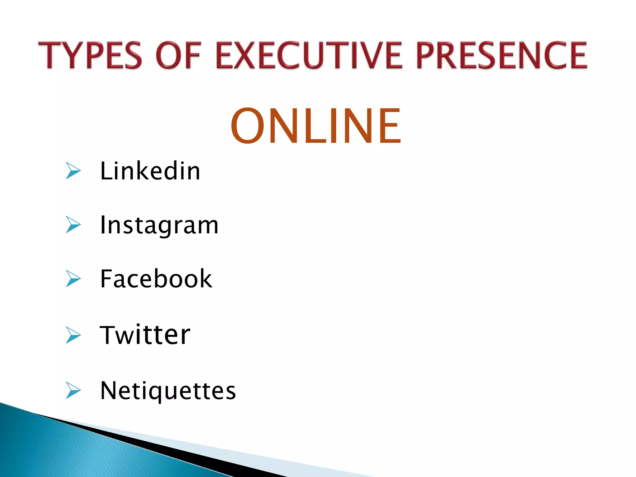 Executive presence ppt | PPTX