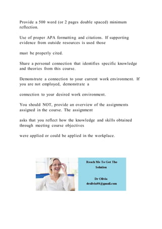 Executive program practical connection assignment at uc, i | DOCX