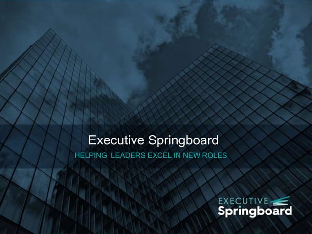 Executive springboard introduction | PPT