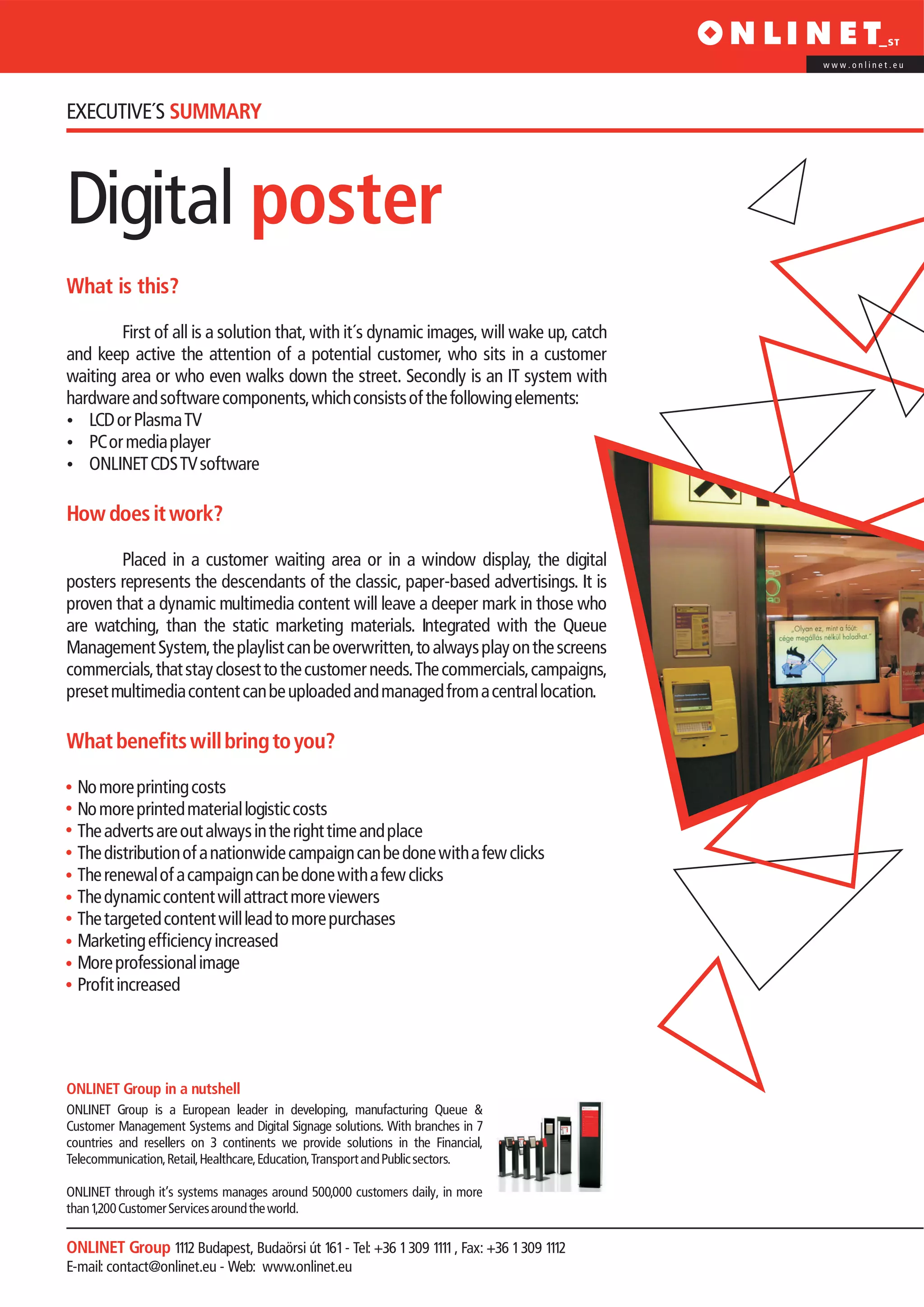 Executives Summary Onlinet Digital Poster | PDF | Business | Business ...