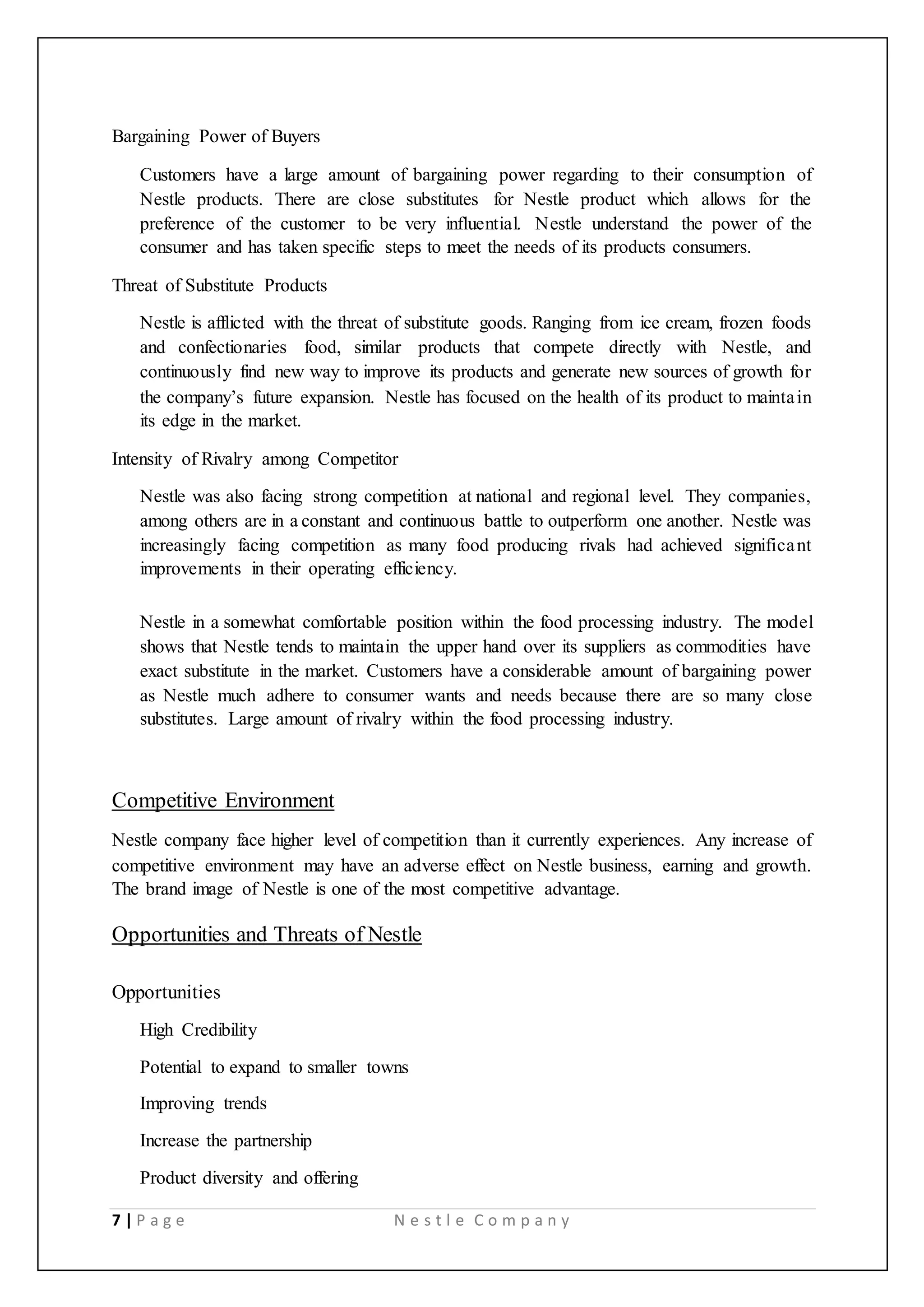 Case Study On Nestle: Global Strategy | DOCX