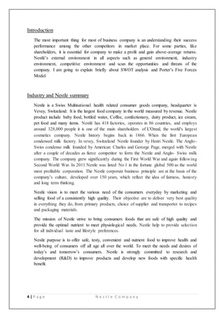 Case Study On Nestle: Global Strategy | DOCX