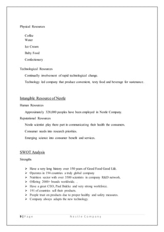 Case Study On Nestle: Global Strategy | DOCX