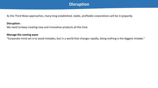 Executive summary - The Third Wave: An Entrepreneur's Vision of the ...
