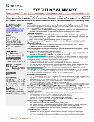Making the PC a PDC -Personal Data Center - EXECUTIVE SUMMARY- v3b | PDF