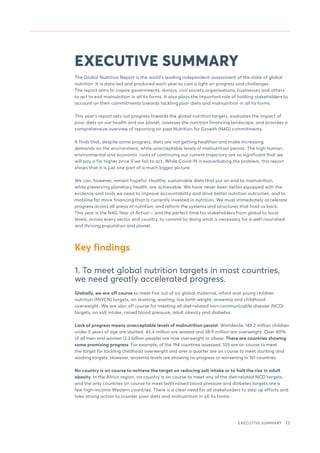 Executive summary 2021 Global Nutrition Report | PDF