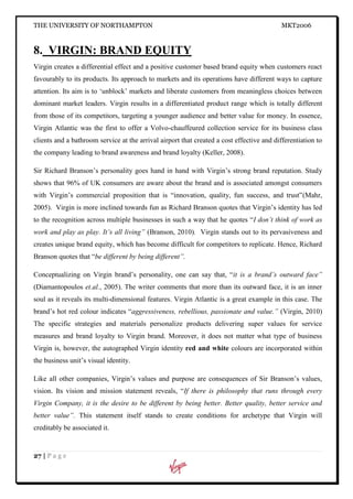 Executive summary brand Management: Virgin | DOCX