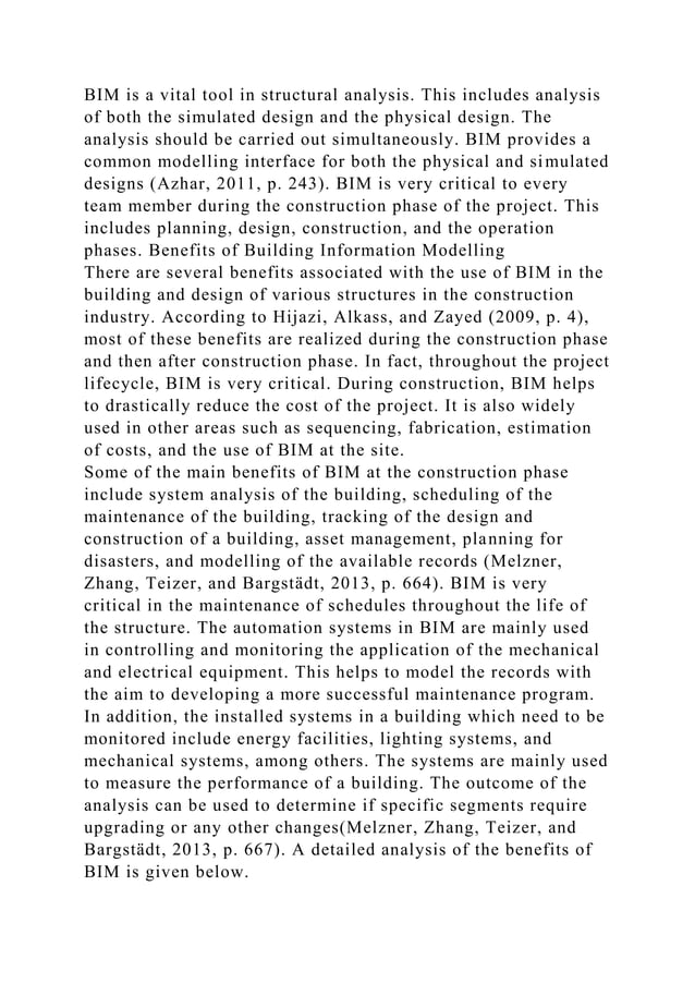 Executive SummaryBuilding Information Modelling (BIM) is a modelli.docx