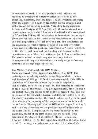 Executive SummaryBuilding Information Modelling (BIM) is a modelli.docx