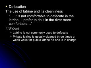 Study of Knowledge, Attitude and Practice (KAP) on Hygiene, Sanitation ...