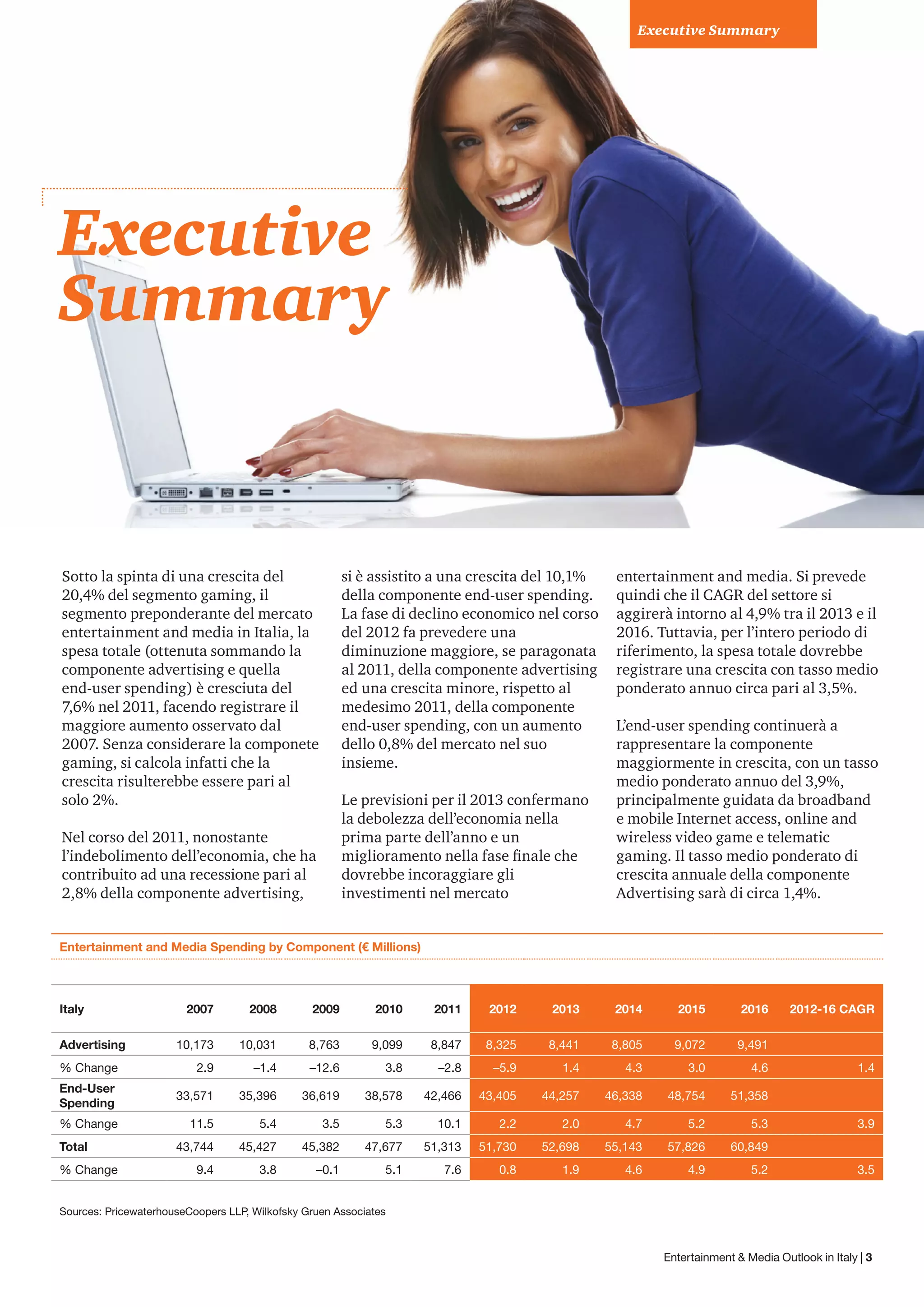 Executive summary italiano e&m outlook | PDF
