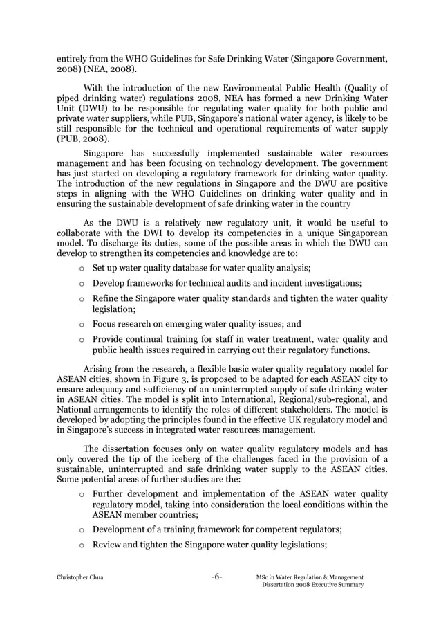 Executive Summary (M Sc Wrm 2008) | PDF