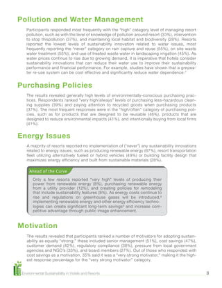 Executive Summary on Environmental Sustainability in Hotels and Resorts ...