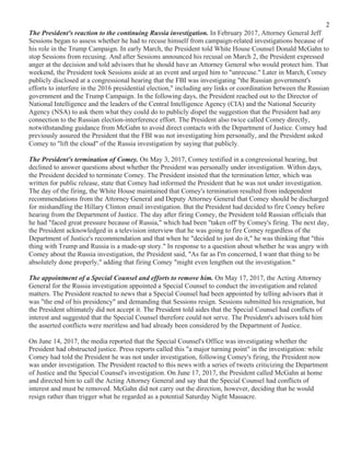 Full Text of the Mueller Report's Executive Summaries Volume II | PDF