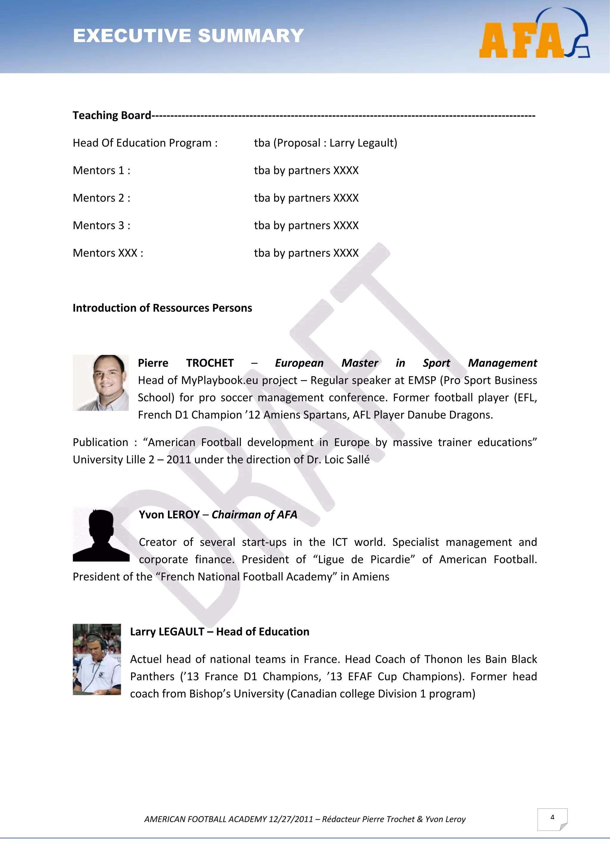 AFA - Executive summary v2 18 Juin | PDF