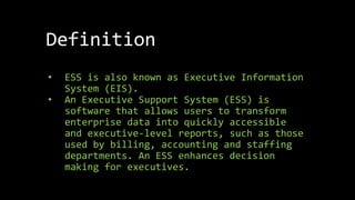 Executive support system | PPTX