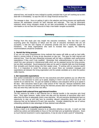 Executive Transitions Market Study Reportpw | PDF