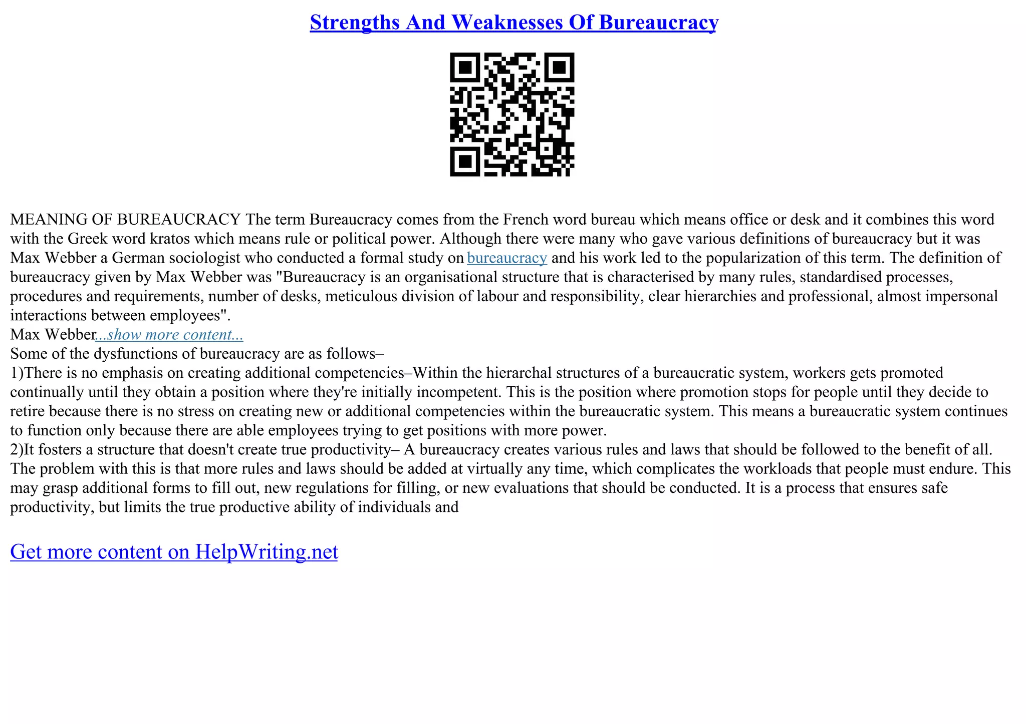 Executive Vs Bureaucracy | PDF