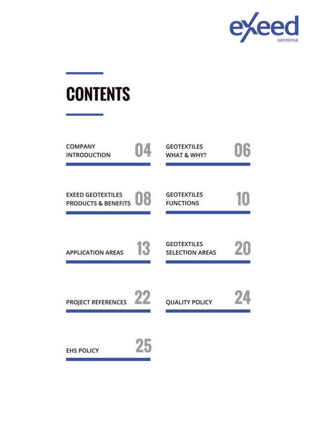Exeed Geotextile Brochure Final Web | PDF | Civil Engineering Industry ...