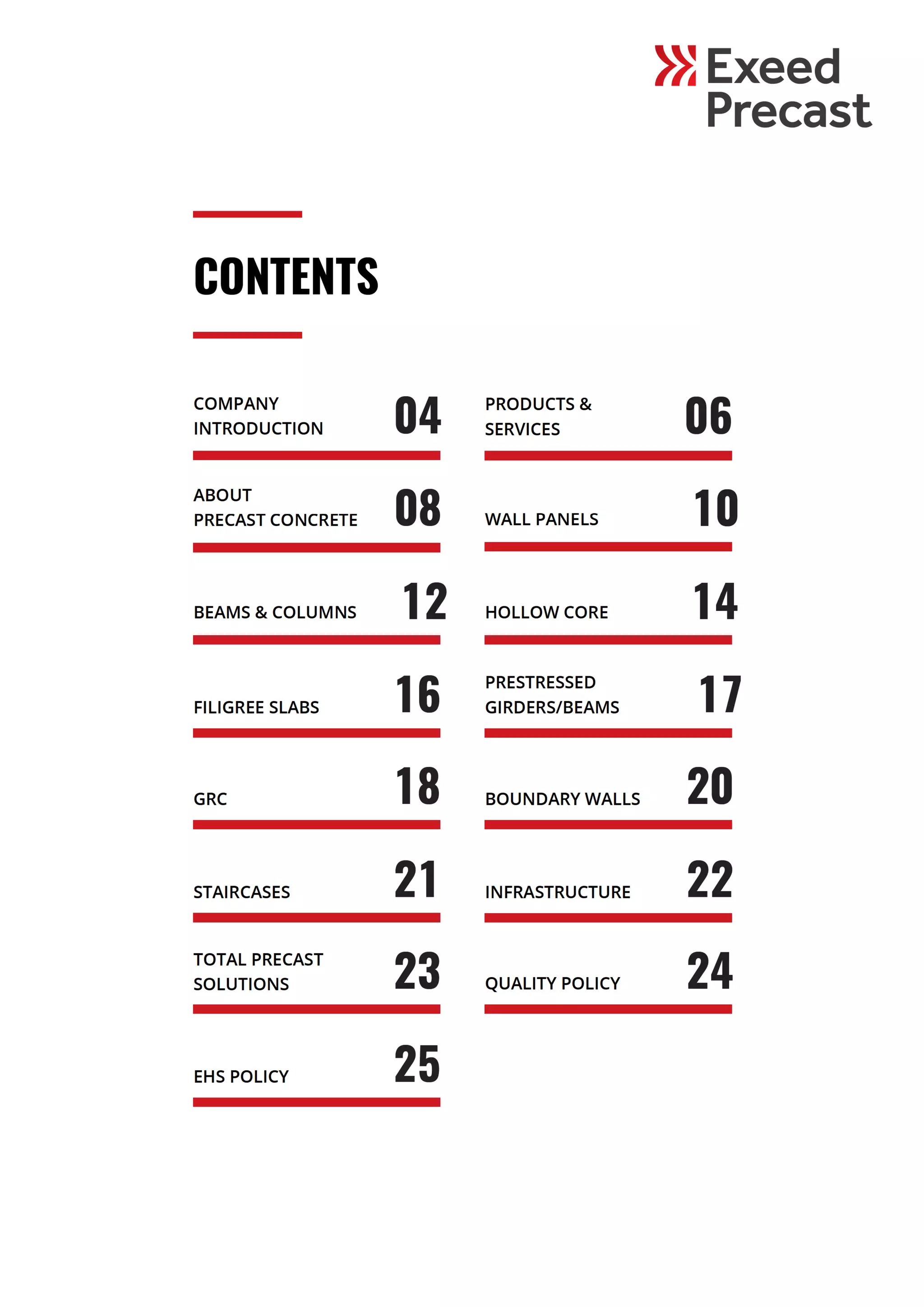 Exeed Precast Brochure | PDF