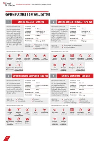 Exeed Premium Dry Mortar Brochure | PDF