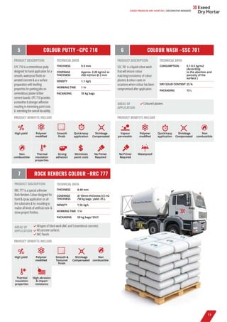 Exeed Premium Dry Mortar Brochure | PDF