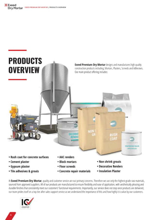 Exeed Premium Dry Mortar Brochure | PDF