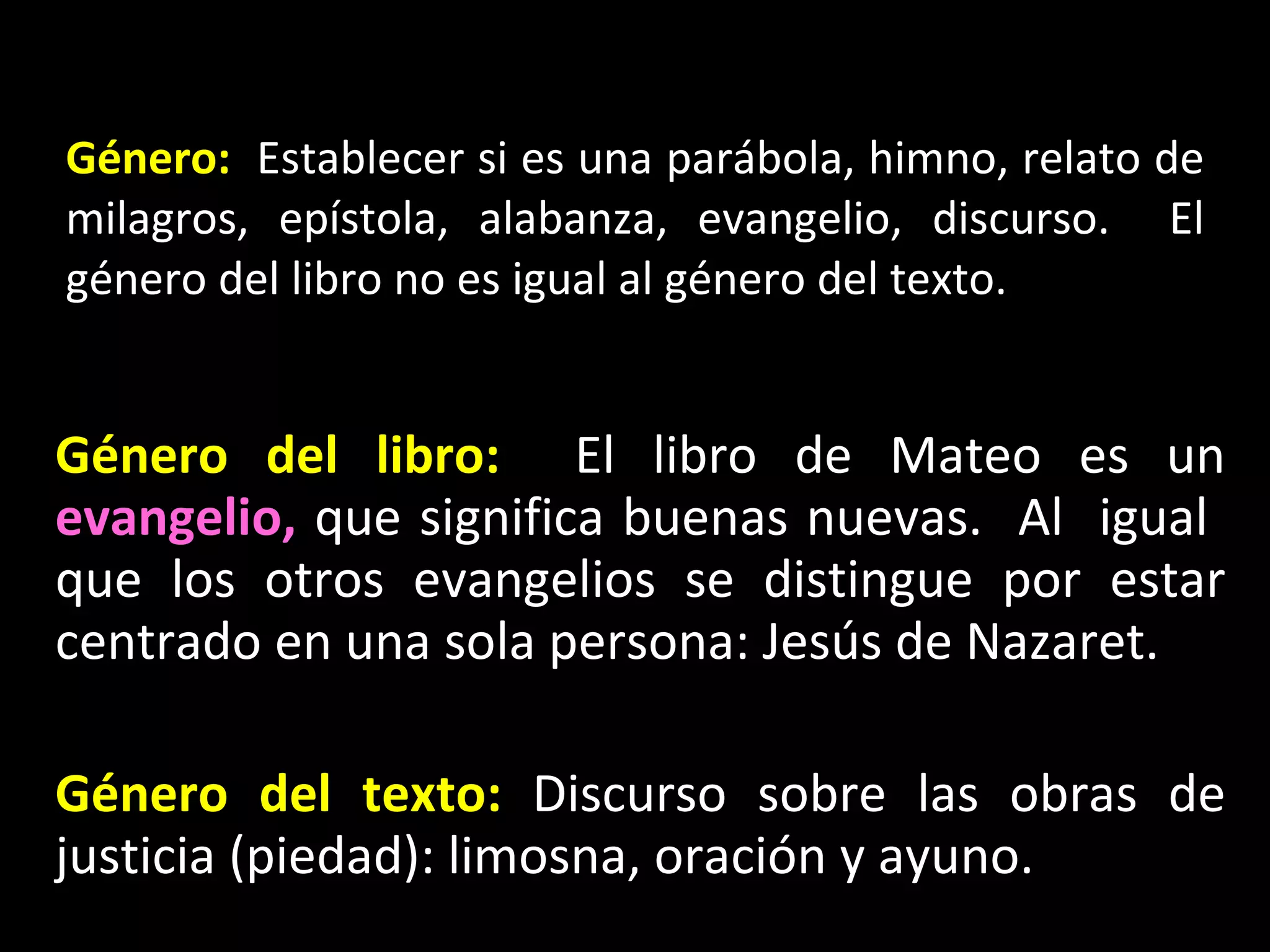 Pasos basicos y ejemplo de una exegesis | PPT