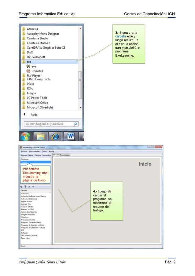 Exe learning arbol de contenidos | PDF